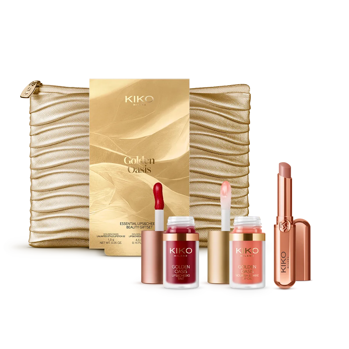 Golden Oasis Essential Lips&Cheeks Beauty Gift Set – Kiko Milano Store